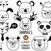 Animals Clipart, Mother and Baby Svg, Woodland Animals PNG, Boho Animal ...