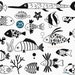 Black Fish Clipart, Sea Animals SVG, Ocean Clipart, Black Fish SVG ...