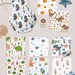 Watercolor Sea Animals Paper, Ocean Animals Seamless Patterns, Birthday ...