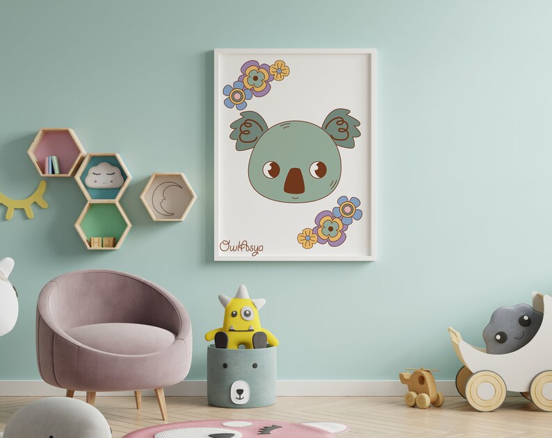 Retro Groovy Animals Clipart, Cute Boho Sublimation Design, Groovy ...