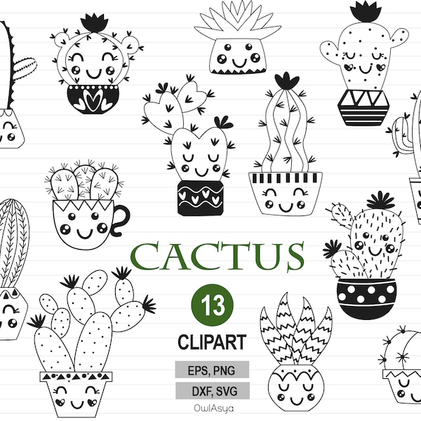 Black and White Succulents Art - Etsy