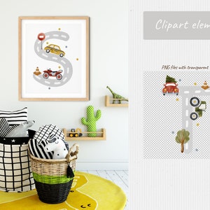 Transport Alphabet Letters, Vehicles ABC Print, Classroom Print, Kids ...