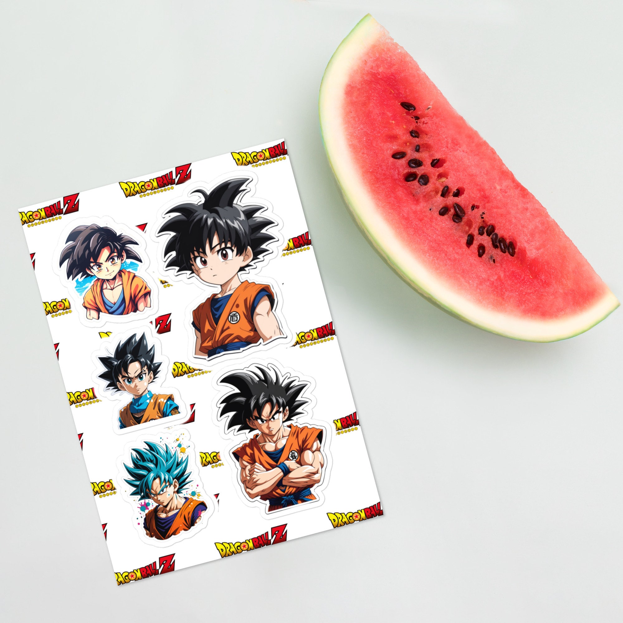 Anime Saiyan Sticker Sheet, Cute Anime Sticker Sheet for Sticker ...