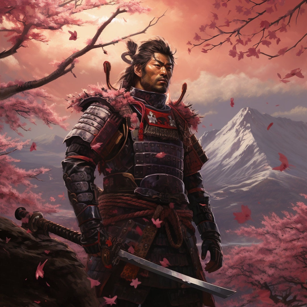 Samurai Warrior Nobility Art, Japanese Decor, Feudal Era Japanese ...