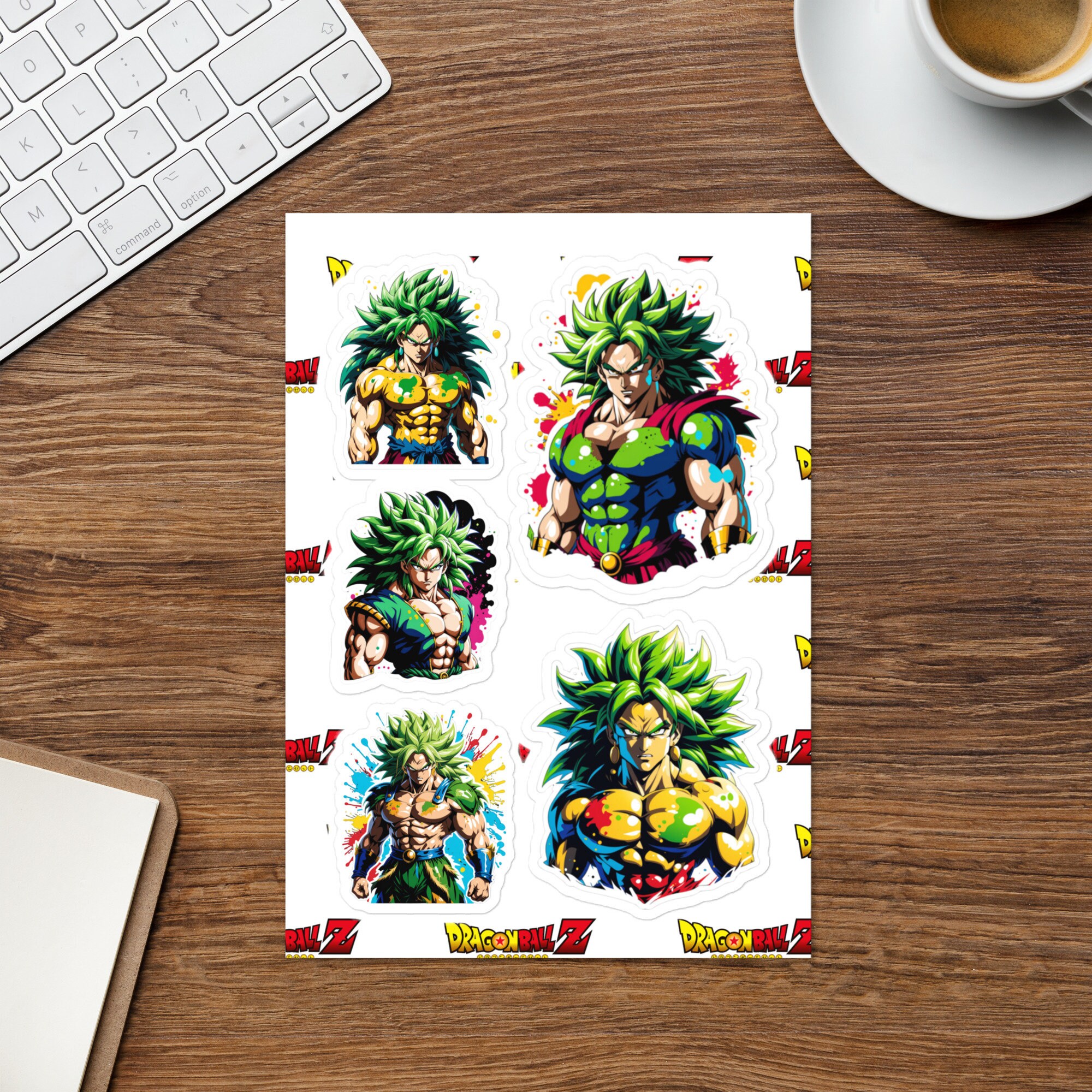 Anime Saiyan Sticker Sheet, Cute Anime Sticker Sheet for Sticker ...