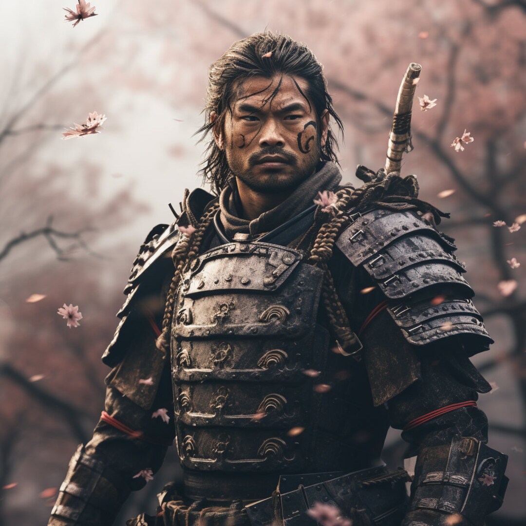 Oldschool Japanese Warrior Artwork, Samurai Warrior Artwork, Feudal ...