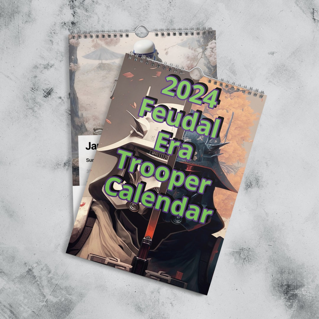 Feudal Era Trooper Wall Calendar 2024, 2024 Wall Calendar, Artsy ...