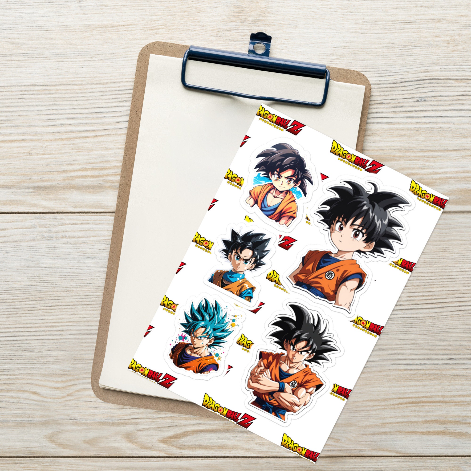 Anime Saiyan Sticker Sheet, Cute Anime Sticker Sheet for Sticker ...