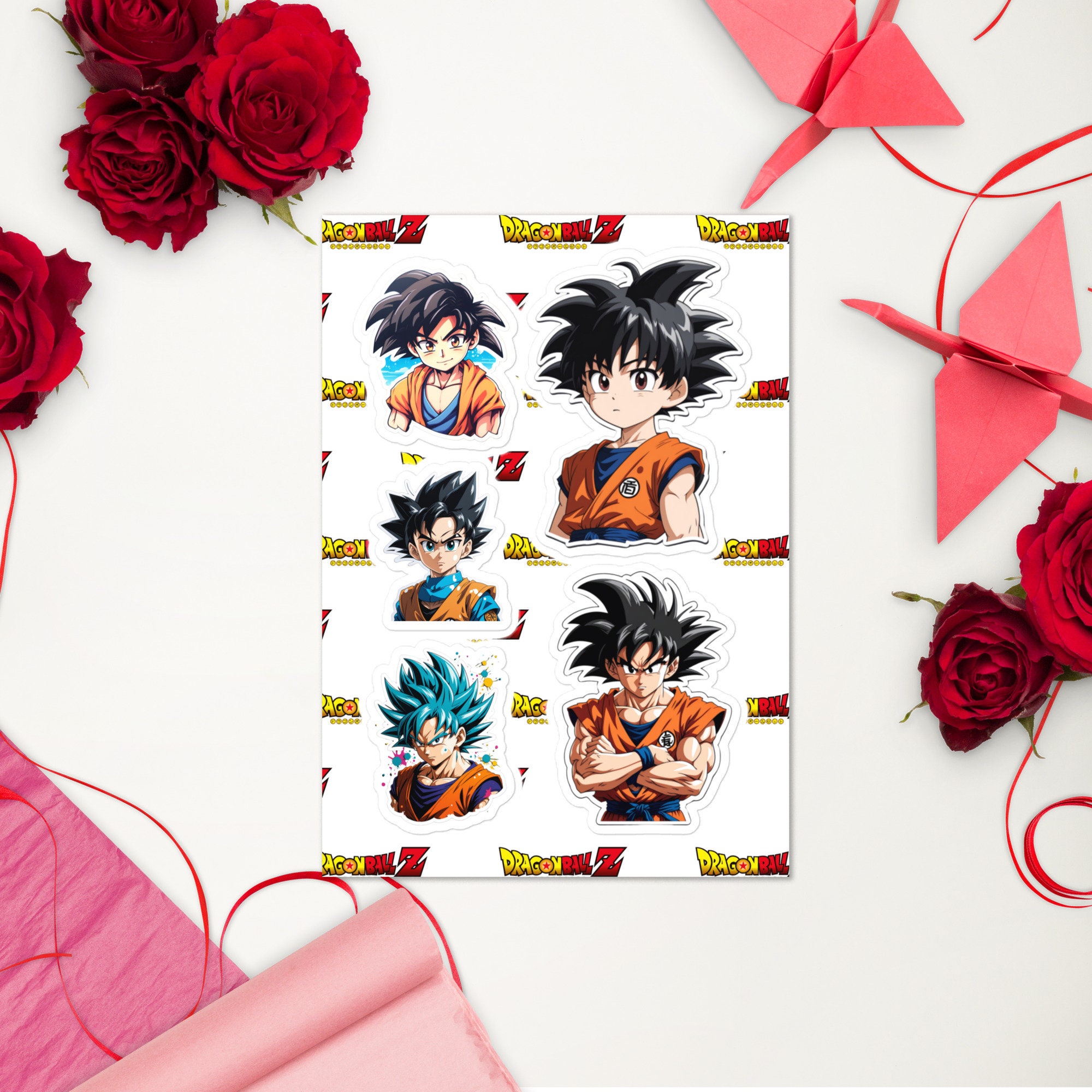 Anime Saiyan Sticker Sheet, Cute Anime Sticker Sheet for Sticker ...