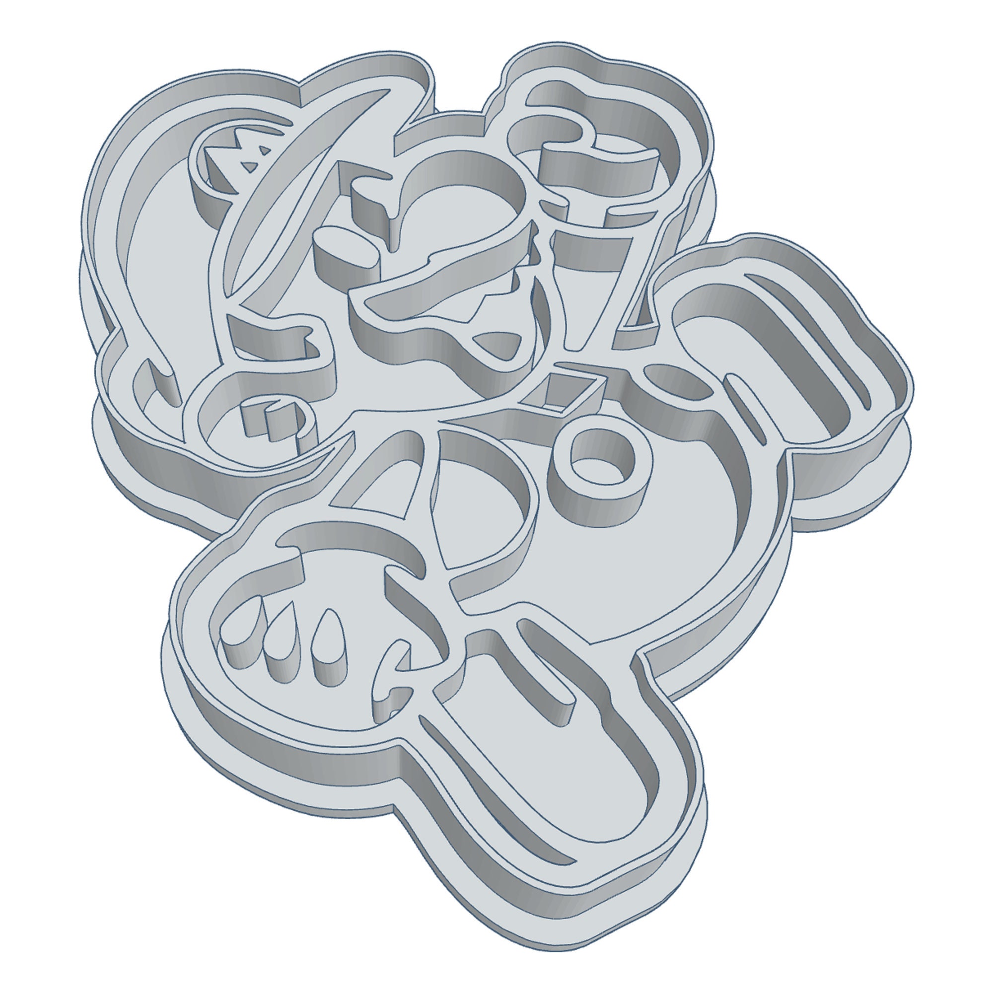 Good Guys (mario, Luigi, Yoshi, Princess Peach, Toad) - Cookie Cutter ...