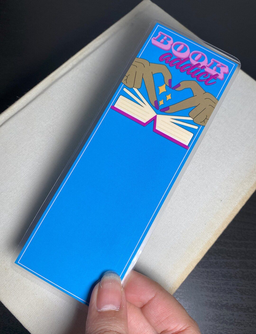 Book Addict Bookmark – Fun Pop Art Bookmark - Etsy