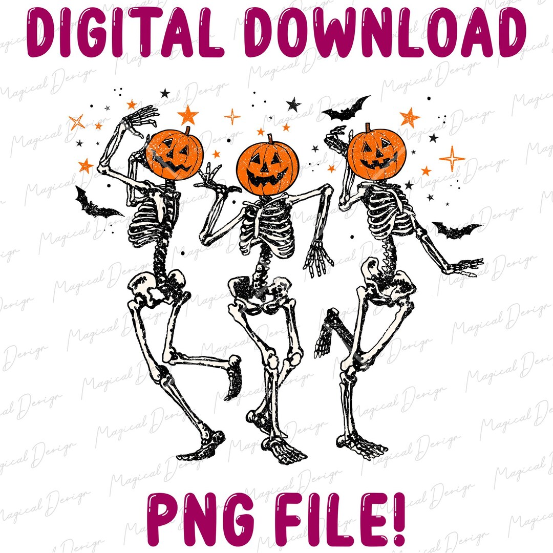 Skeleton Halloween PNG, Pumpkin Halloween Png, Pumpkin Png, Fall Png ...
