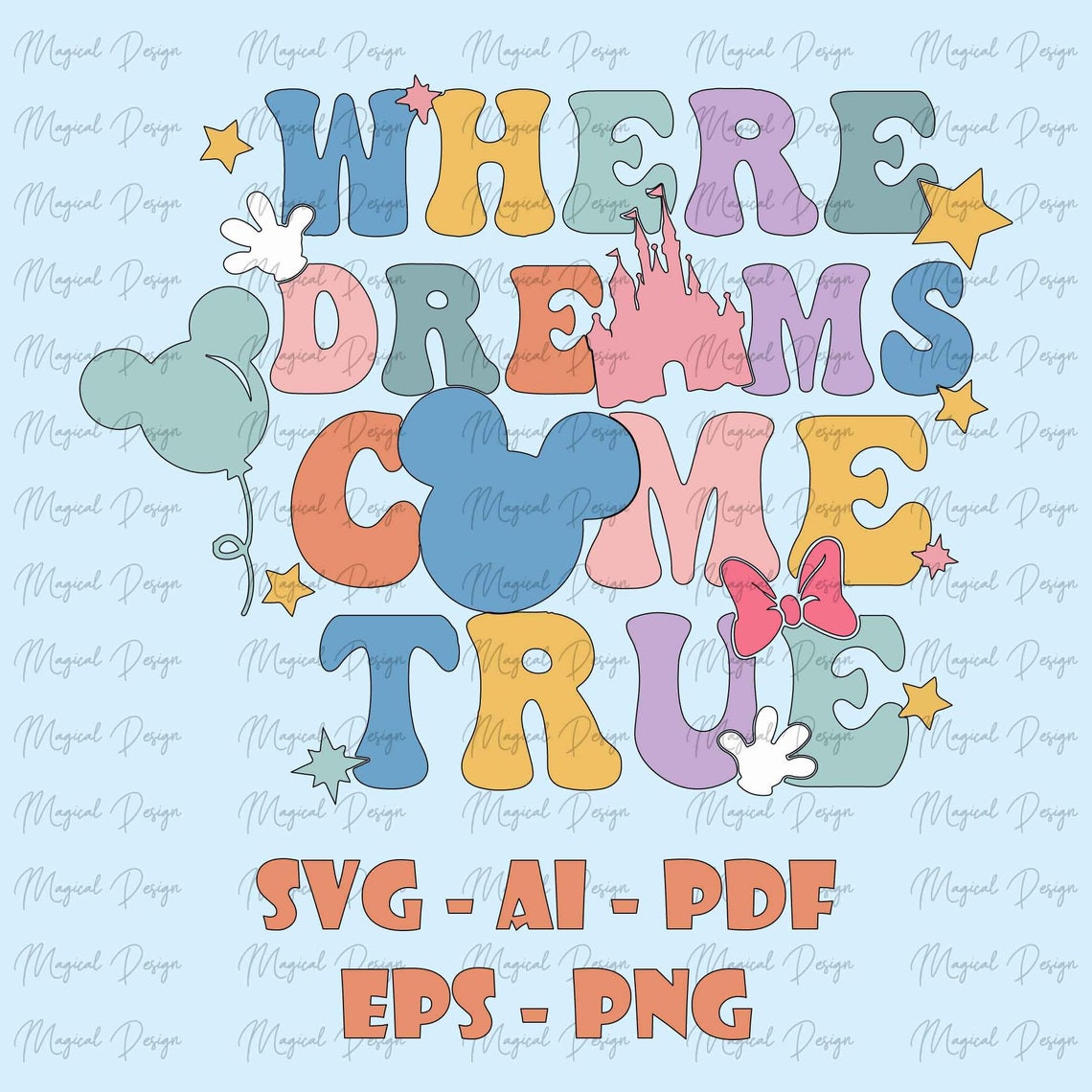 Where the Dream Come True Svg Family Trip Svg Vacay Mode - Etsy