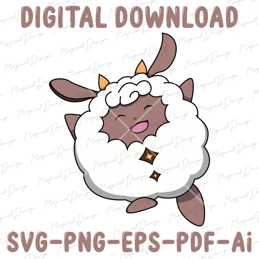 PALWORLD Game Character SVG, Palworld Lamball Png, Lamball Clipart Svg ...