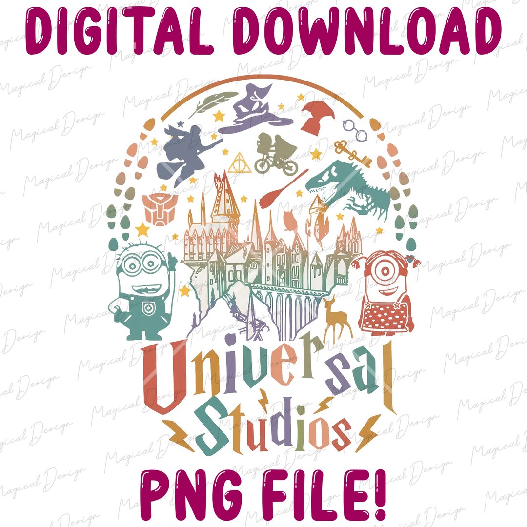 Bundle Universal Studio 2024 Png, 2024 Familienreise Png, Universal ...