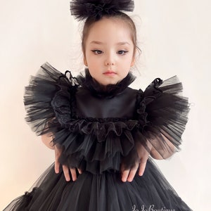 Wednesday Addams Costume, Toddler Wednesday Costume for Kids Black ...