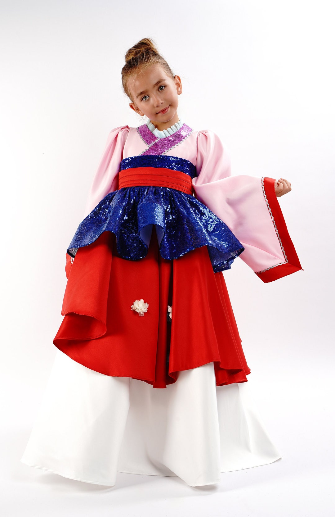 Mulan Dress, Mulan Costume, Long Skirt, Five Different Colors, Handmade ...