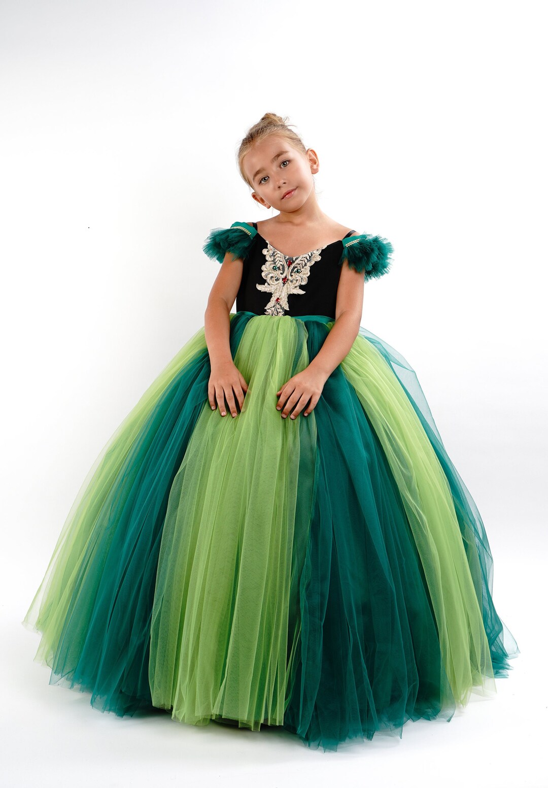 Princess Anna Frozen Birthday Dress, Blue Fabric With Purple Trim ...