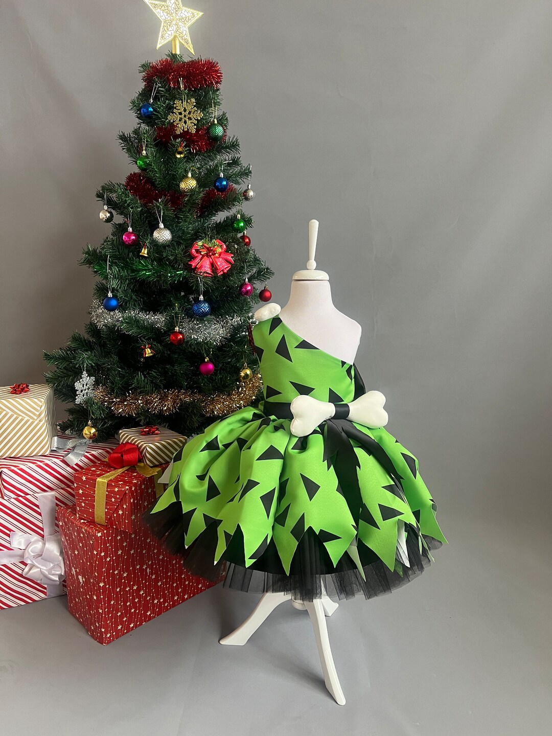 Green Pebbles Flintstone Outfit, Pebbles Flintstone Costume, Pebbles ...
