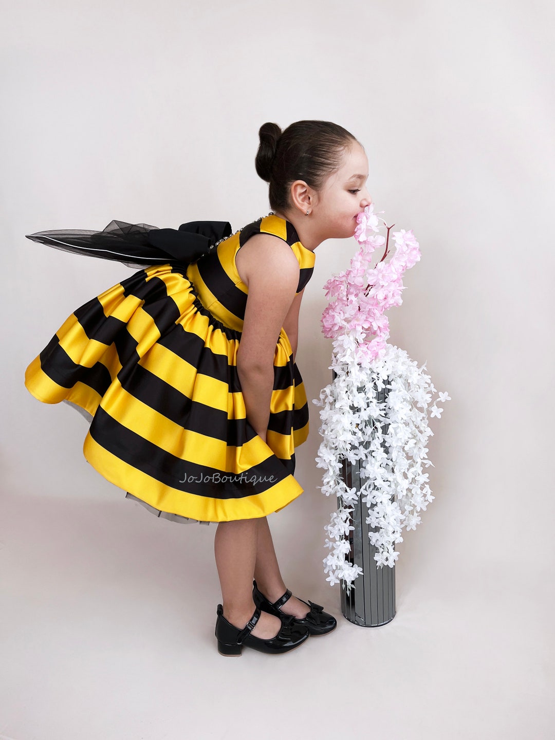 Bee Dress. Baby Girl Dress for Bee Birthday, Bee Costume, Knee-length ...