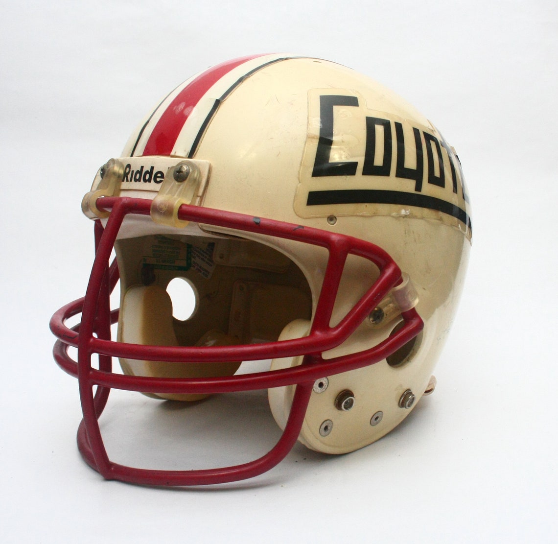 Vintage Game Used 1990s Wichita Falls Coyotes Texas High School Riddell ...