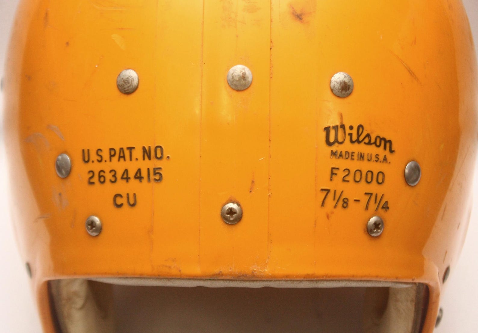 Rare Vintage Game Used 1960s 70s Wilson F2000 Football Helmet - Size 7 ...