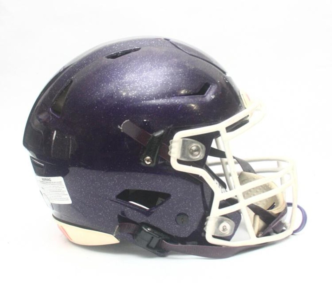Game Used Riddell Speedflex Adult Large Football Helmet - Purple ...