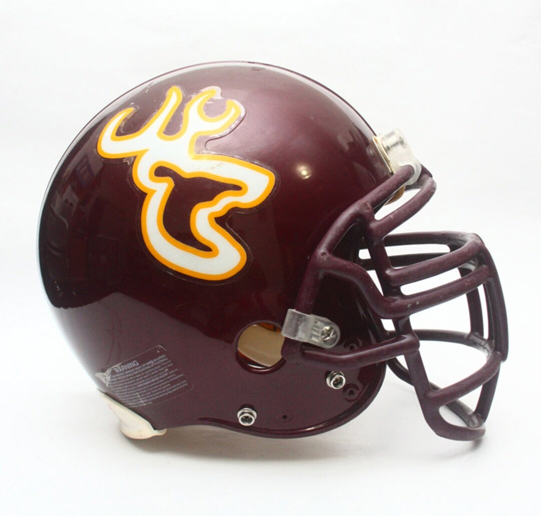 Vintage Game Used 1990s Deer Park Deers Texas High School Riddell VSR4 ...