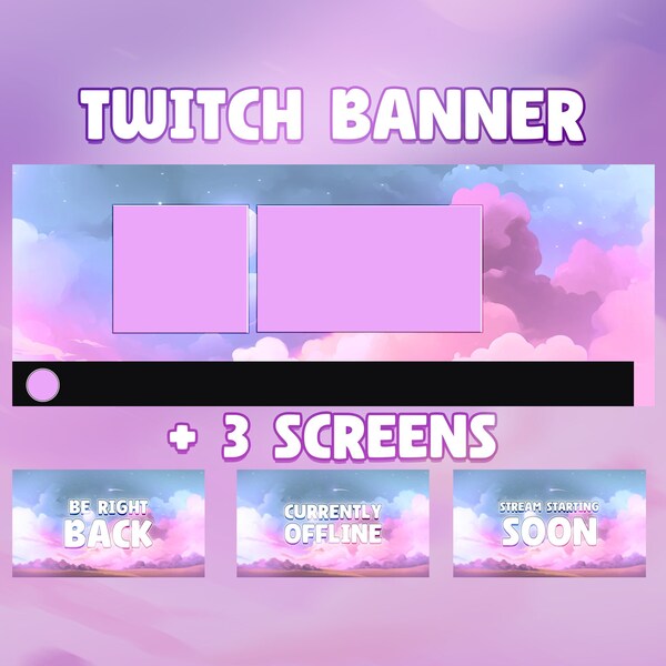 Pastel Streamer Background - Etsy