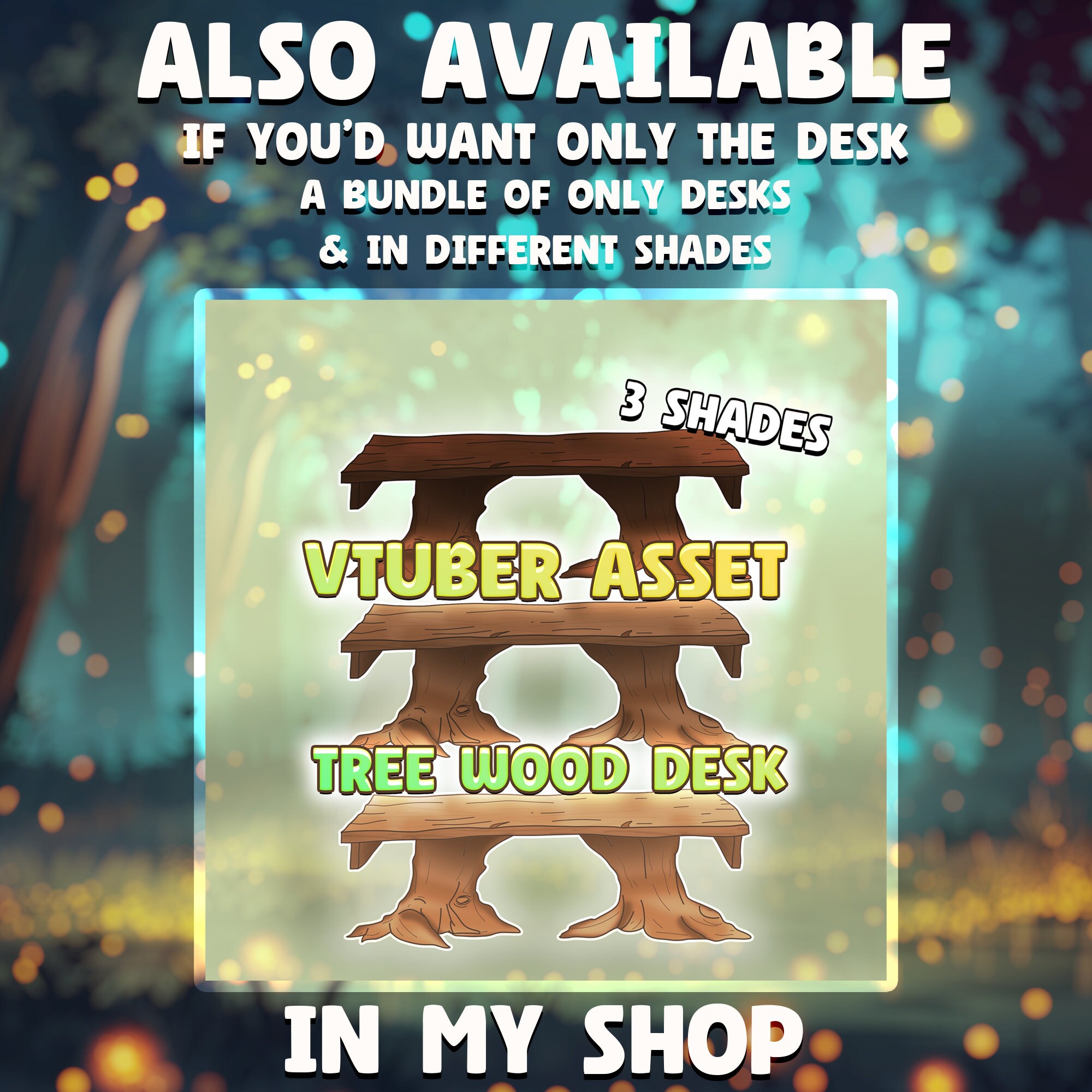 Magic Forest Vtuber Setup Assets, Vtuber Desk Chair, Vtuber Accessories ...