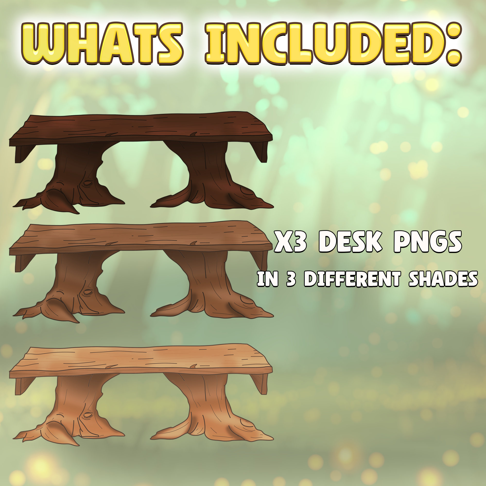 Tree Wood Vtuber Desks , Vtuber Assets, Vtuber Desk, Vtuber Table ...