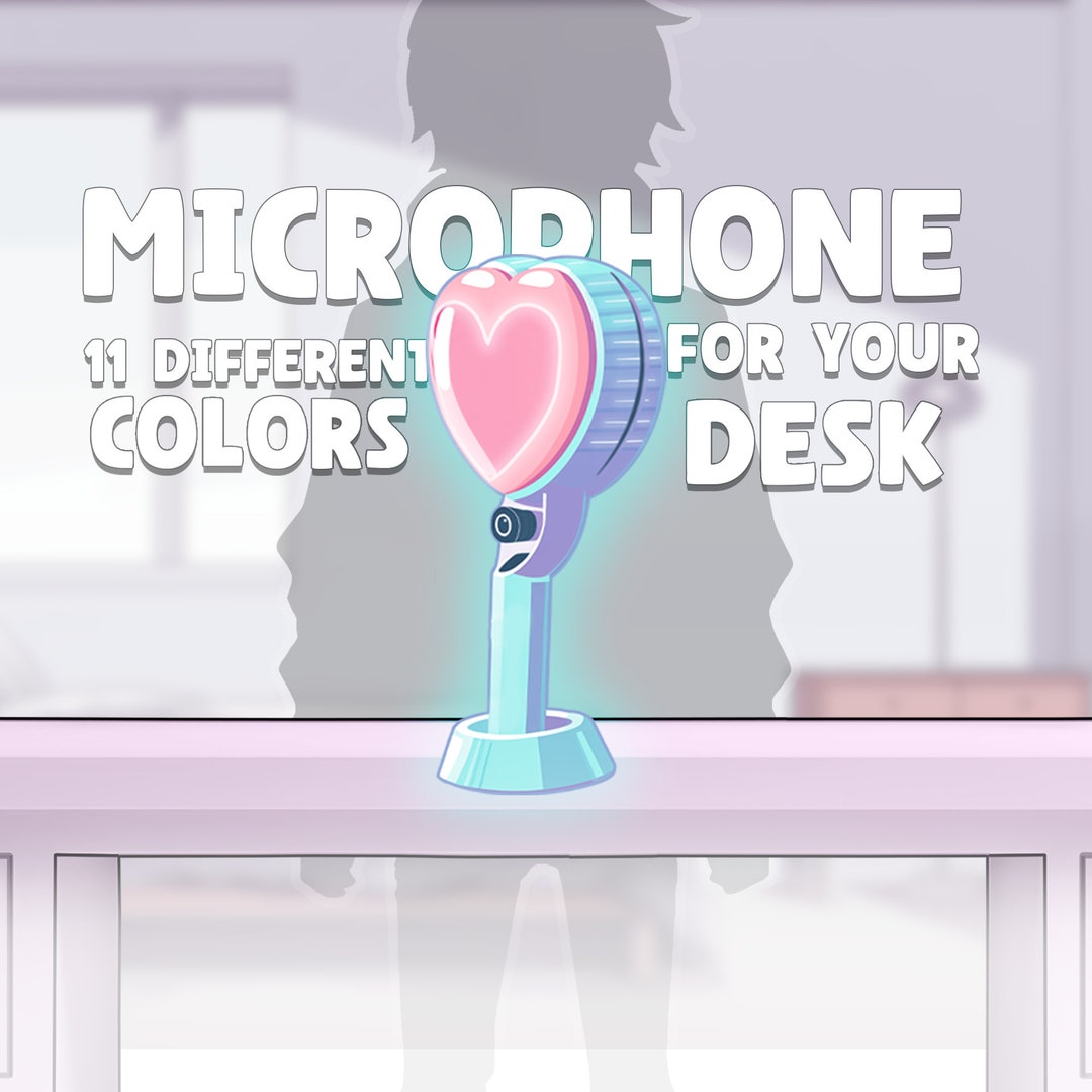 X11 Microphone Asset for Vtuber, Valentines Vtuber Asset, Vtuber ...
