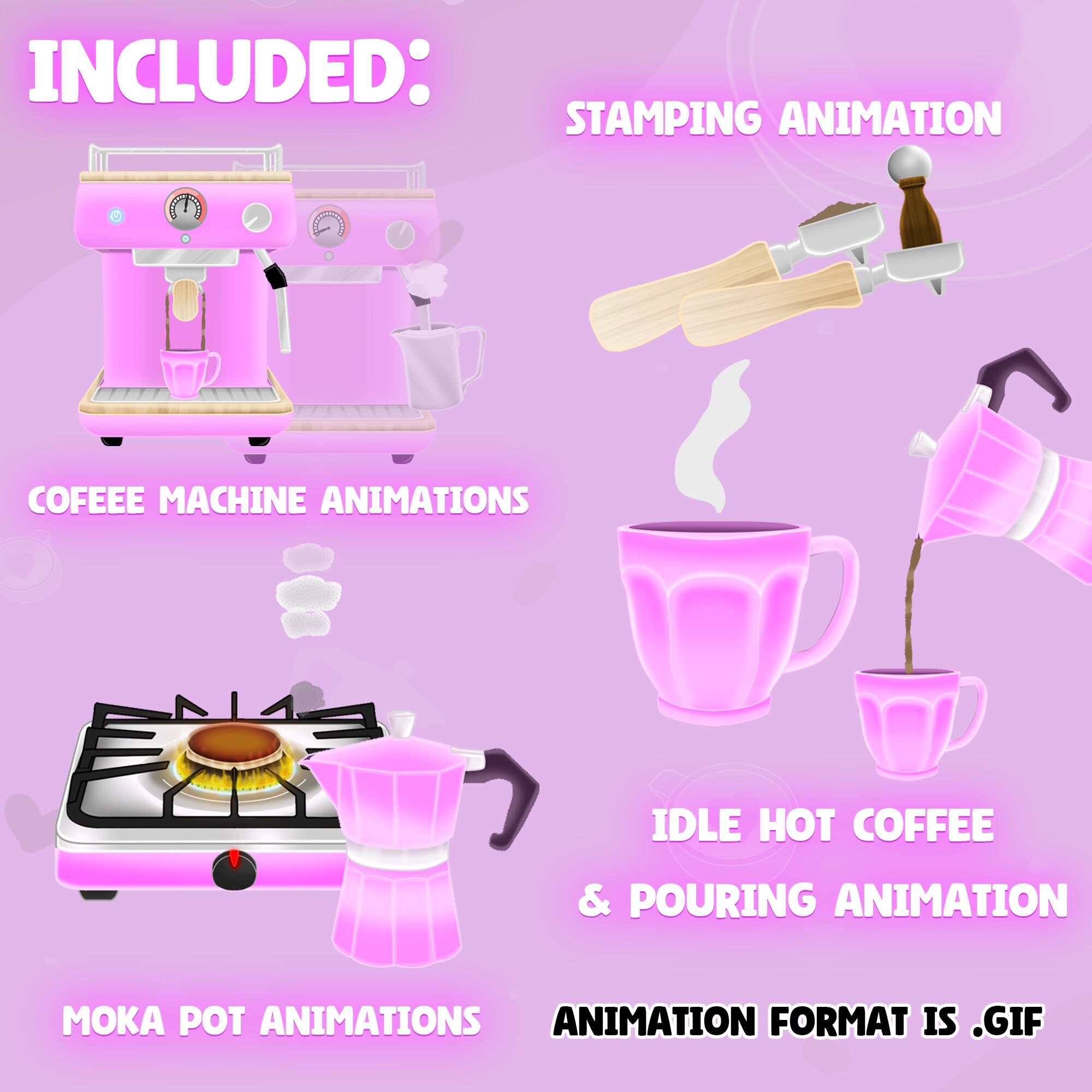 Make A Coffee Vtuber Animated Assets, Vtuber Assets Coffee, Animated ...