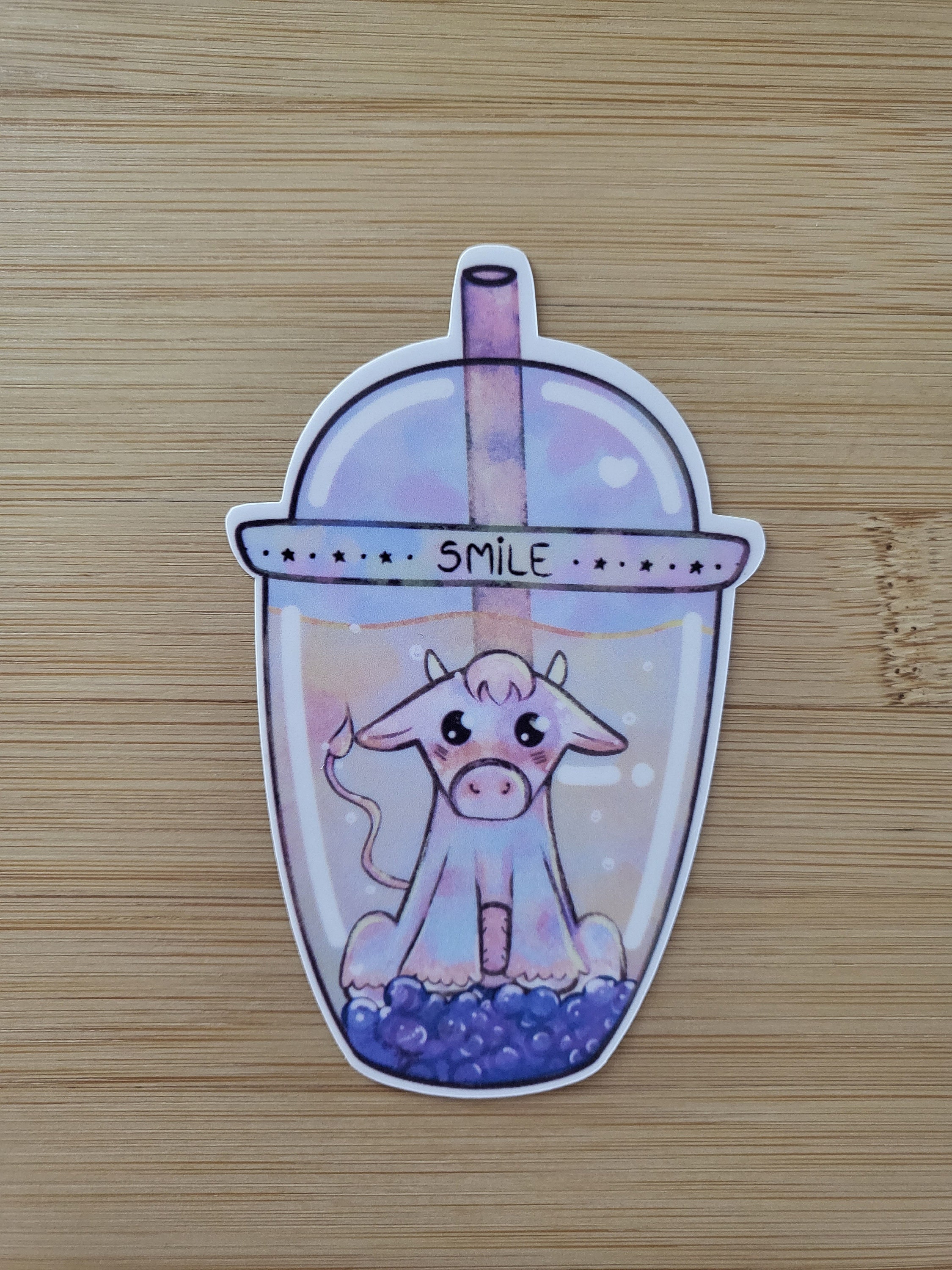 Boba Animals Sticker Bundle Laminated Glossy Stickers, Durable ...