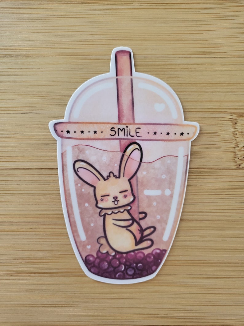 Boba Animals Sticker Bundle Laminated Glossy Stickers, Durable ...