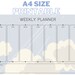 Weekly Planner X Sky is the Limit - Etsy
