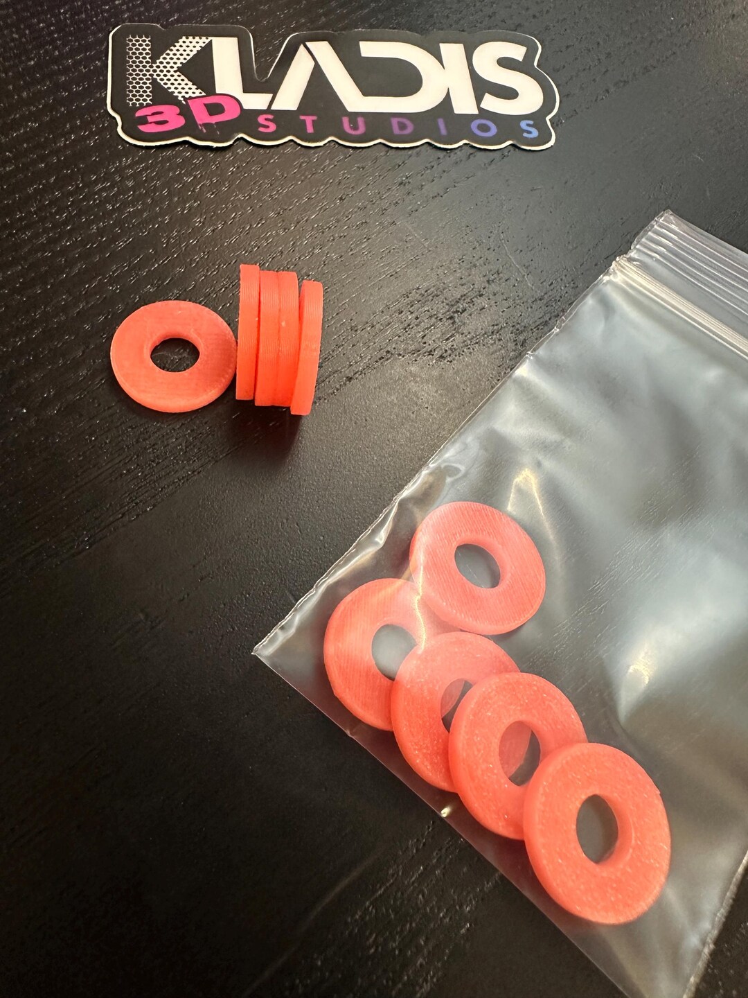 Pink Glow in Dark 3mm Spacers Pack of 5 - Etsy