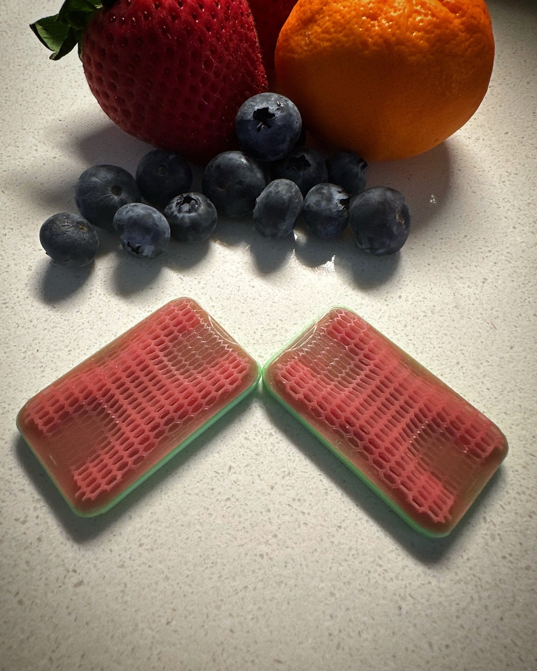 Watermelon VERKK Fidget Slider.green Glow Plates Haptic / Clicker / EDC ...