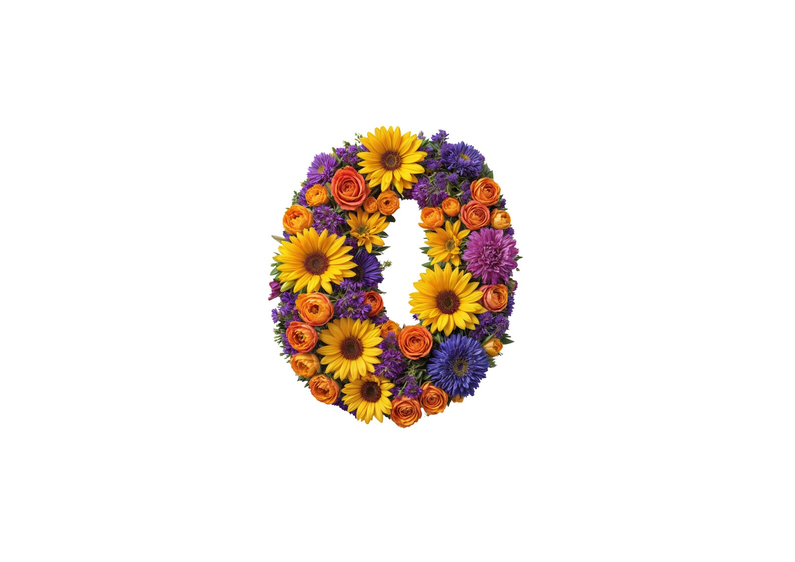 Digital Numbers (floral Design) - Etsy