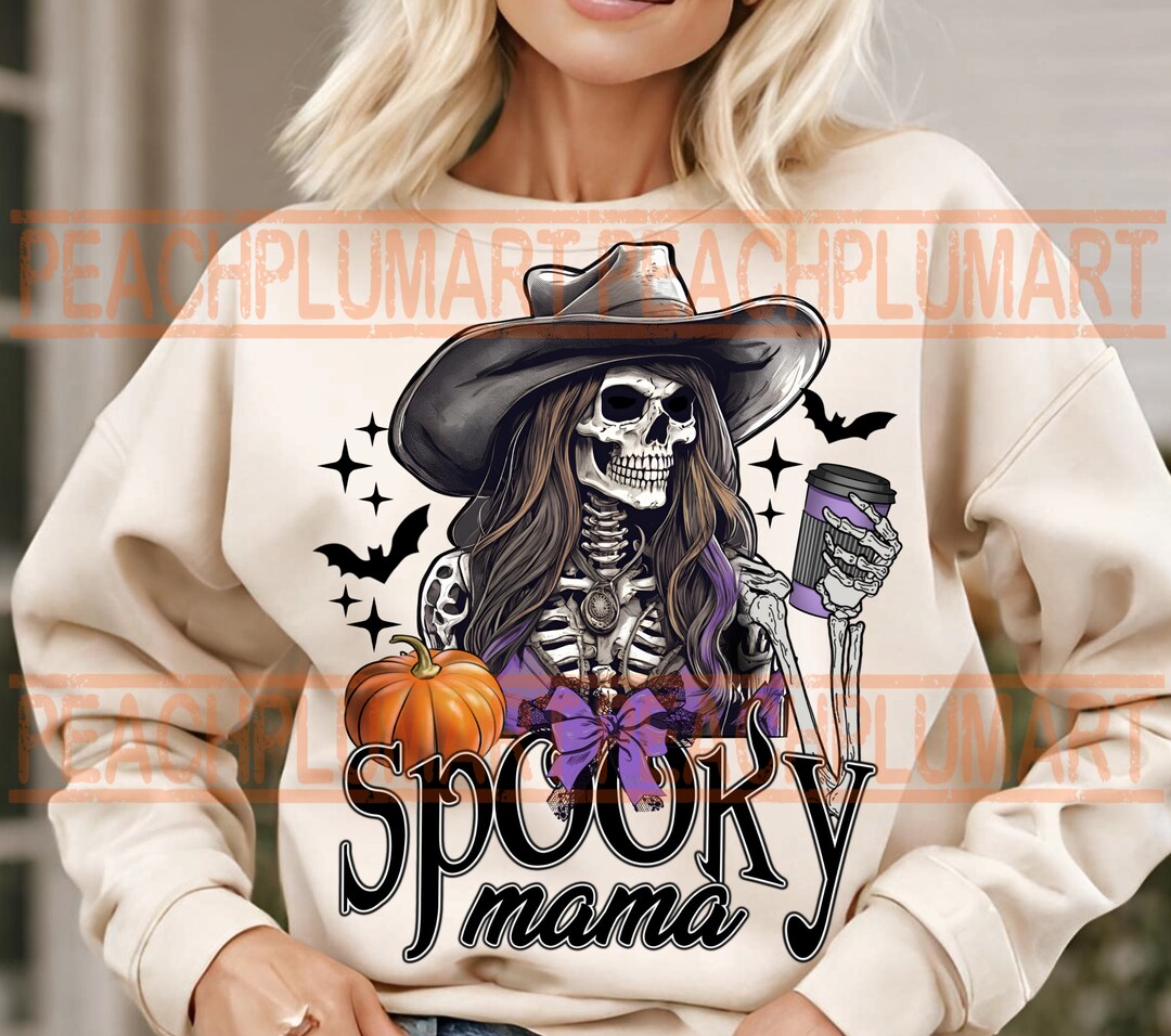Spooky Mama Skeleton Png, Skeleton Witch Png, Skeleton Mama Png ...