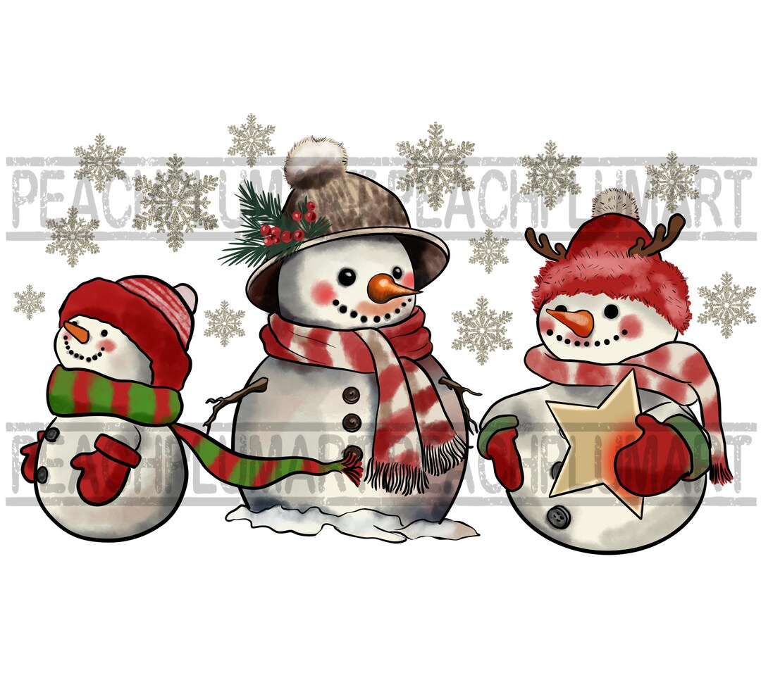 Snowman Winter Png Sublimation Design Download, Cute Snowman Png ...