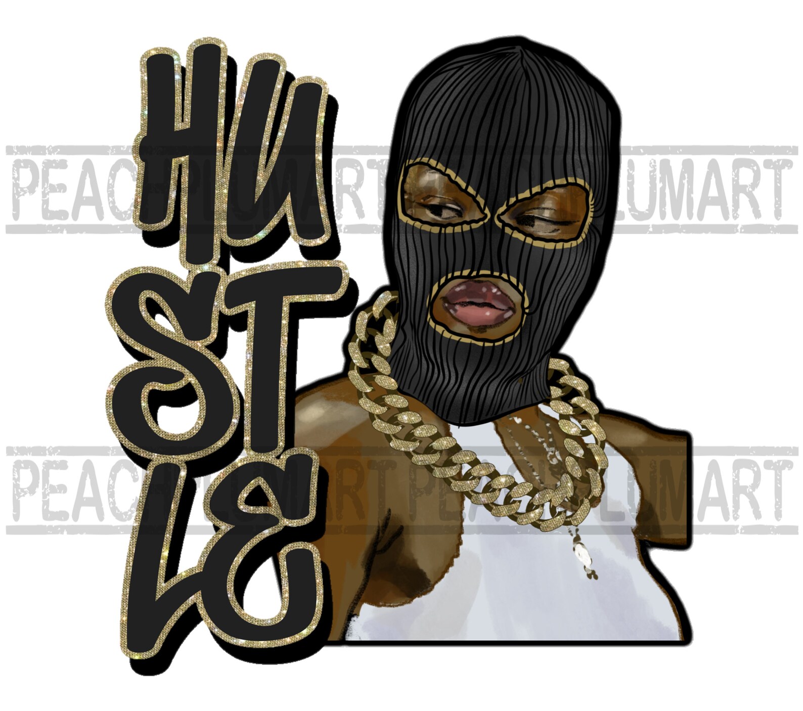 Hustle Ski Mask Girl Png, Gangsta Png, Gangster Girl Png, Ski Mask Girl ...