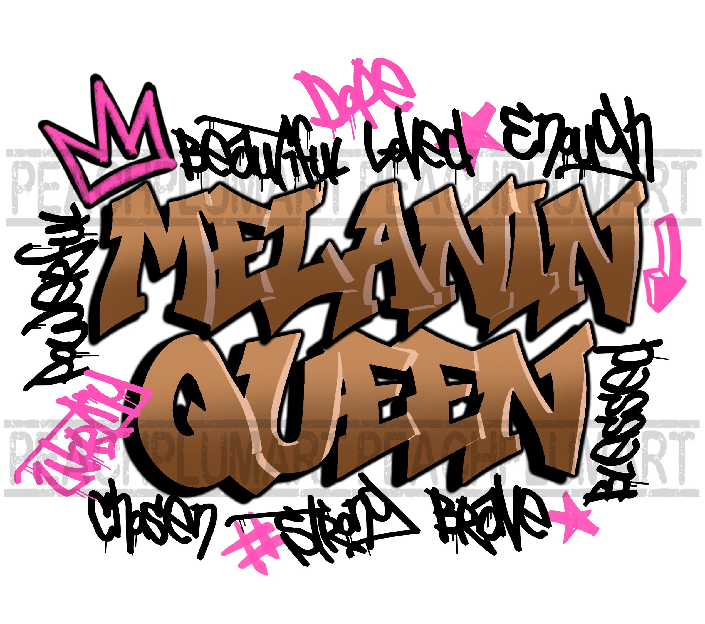 Graffiti Word Queen