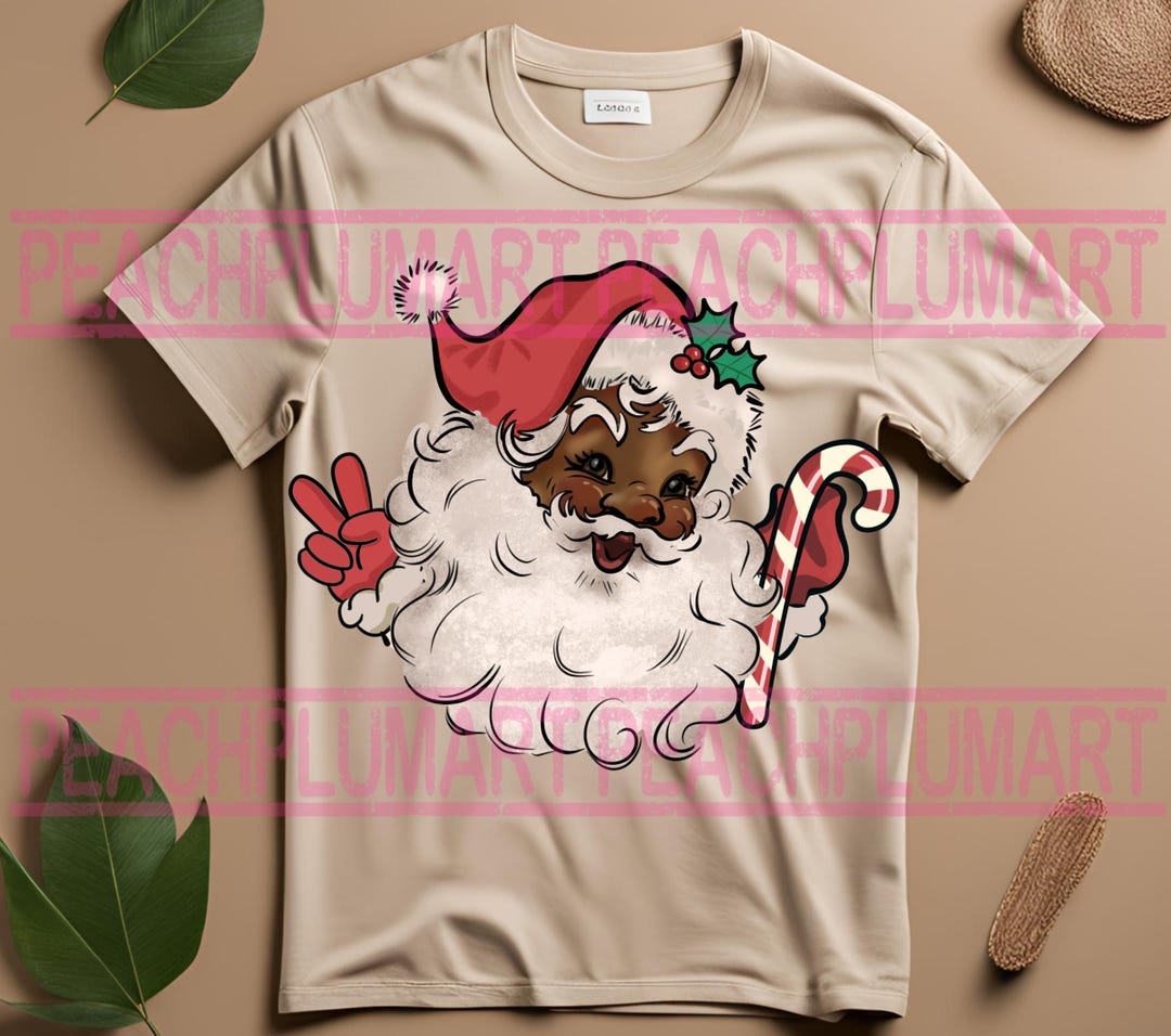 Afro American Santa Png, Melanin Santa Png, Black Santa Png, Black ...
