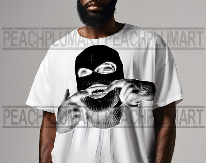 Smile Ski Mask Gangster PNG, Gangster PNG, Urban Designs, Streetwear ...