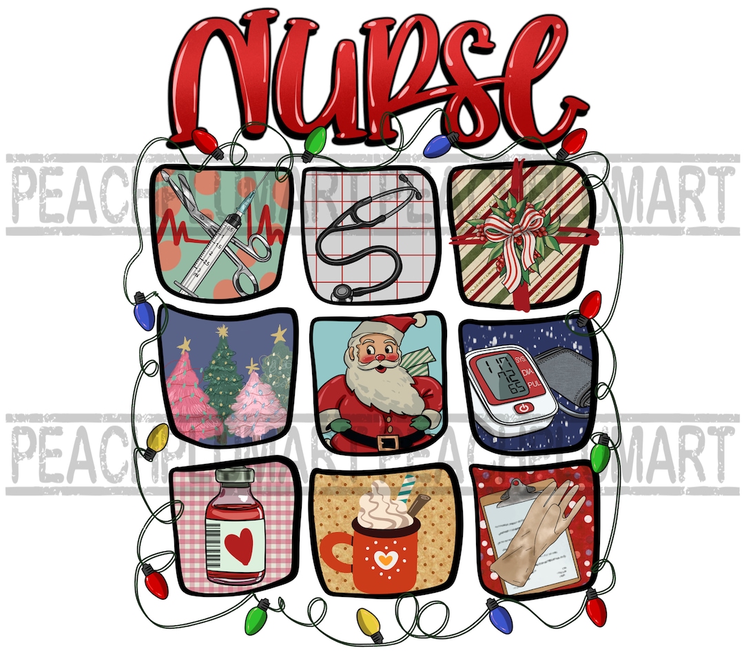 Nurse Christmas Png, Christmas Nurse Png, Nurse Santa Png, Merry ...