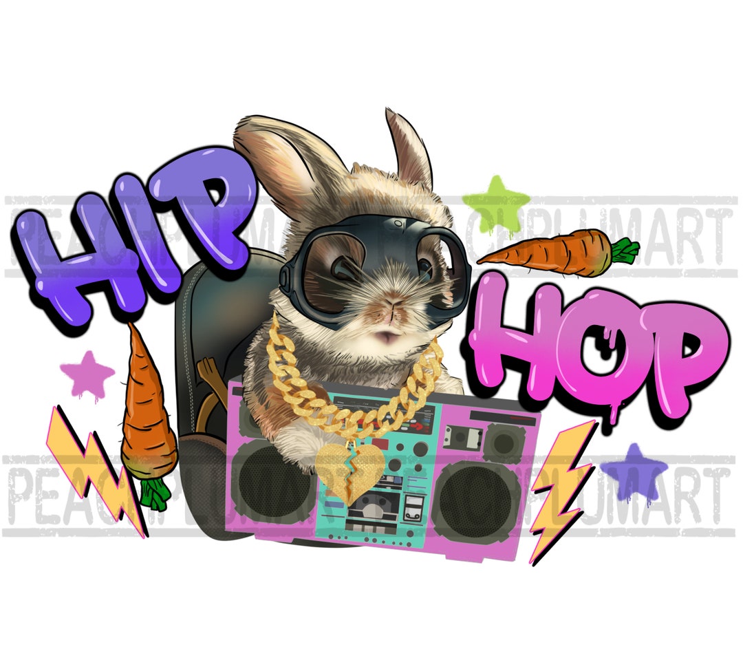 Hip Hop Bunny Png, Hip Hop Easter Png, Easter Bunny Hip Hop Png, Easter ...