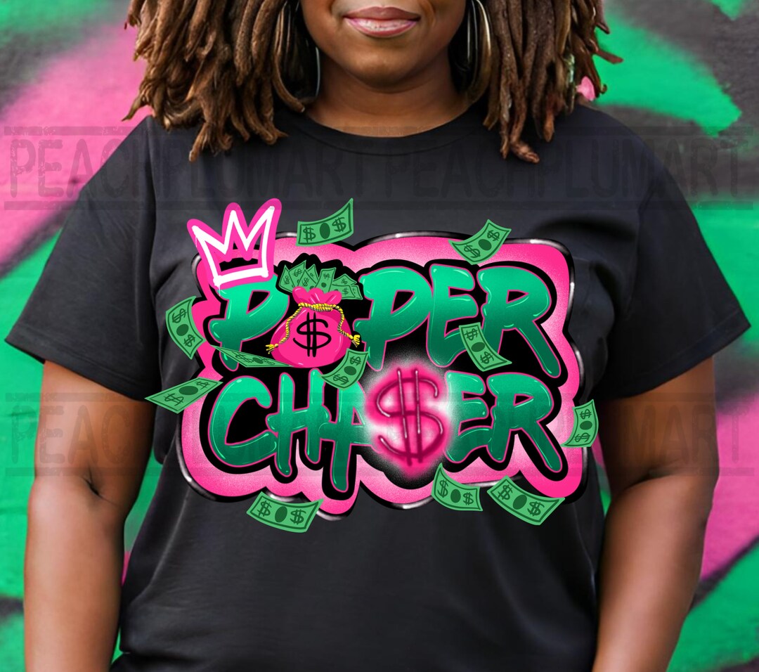 Paper Chaser Png, Money Bag Png, Hustle Sublimation Design Download ...