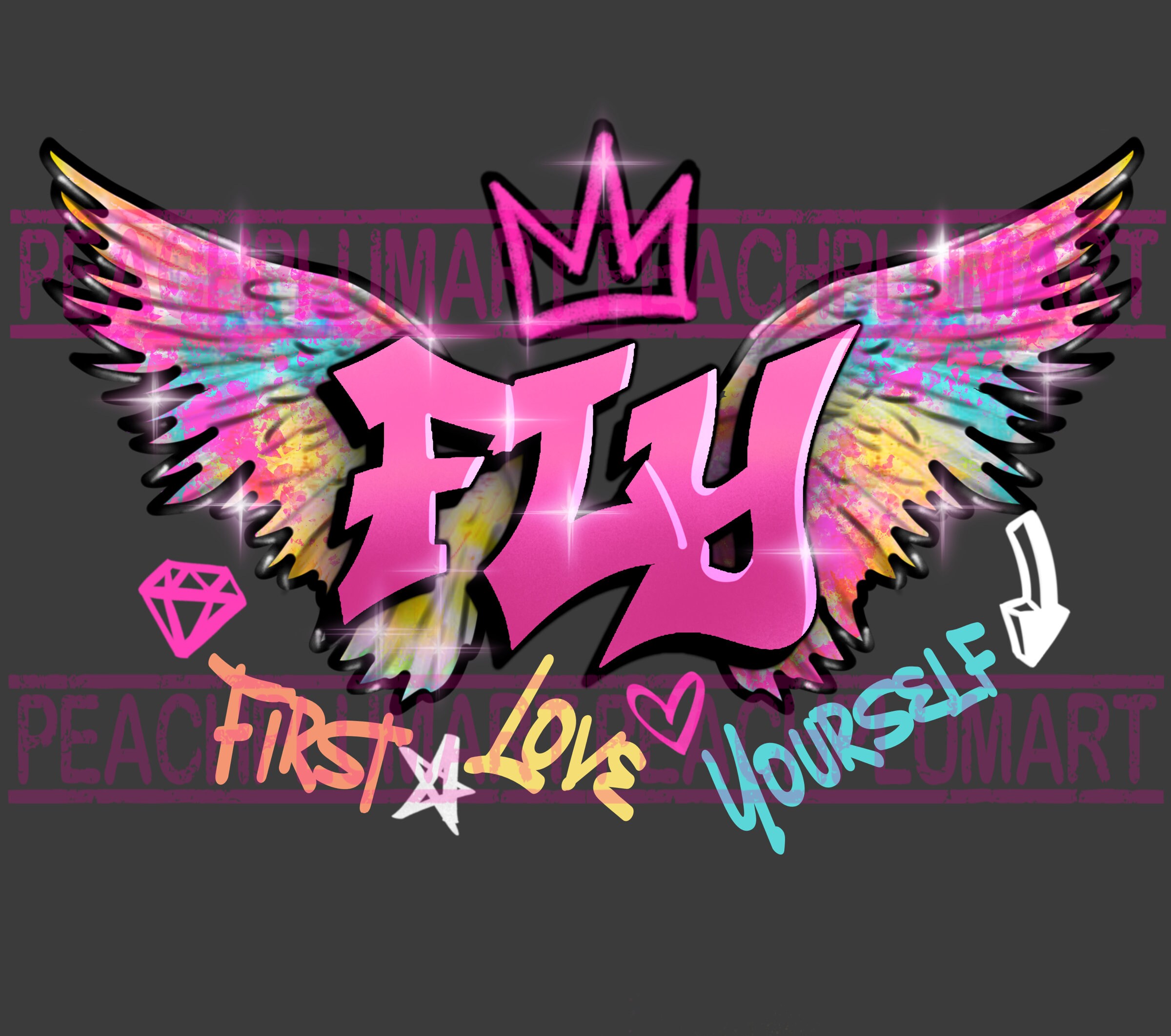 First Love Yourself Png, Fly Png, Fly Girl Png, Urban Graffiti ...