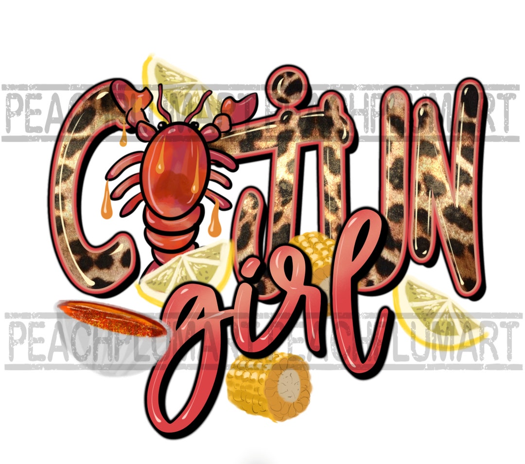 Cajun Girl Png Sublimation Design Download, Crawfish Junkie Png, Bayou ...